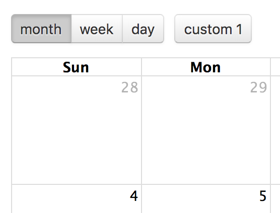 Toolbar - Docs v3 | FullCalendar