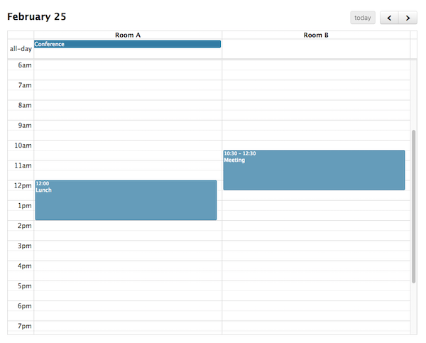Vertical Resource View - Docs v5 | FullCalendar